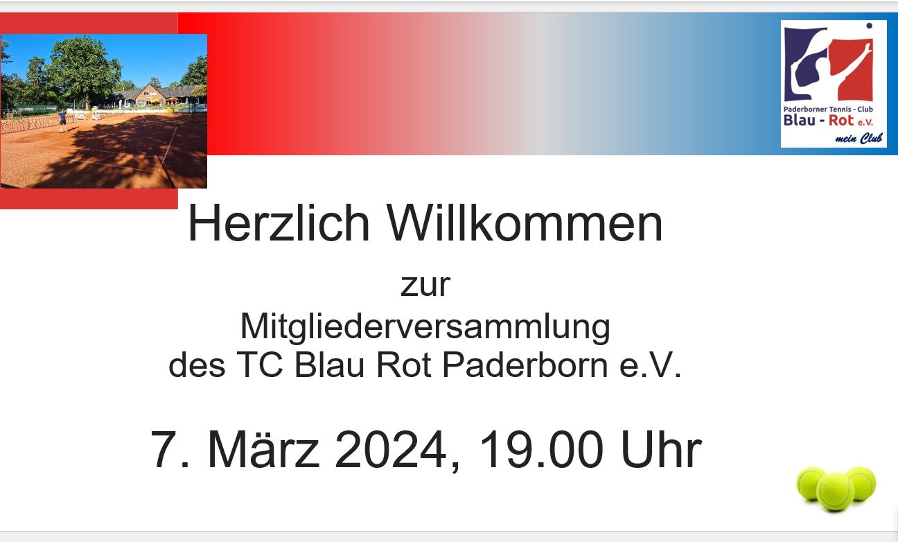 Mitgliederversammlung 2024 – Paderborner Tennis-Club Blau-Rot e.V.